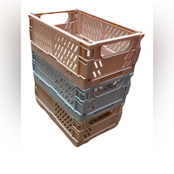 No Brand | Office | No Brand 3 Stackable Organizer Crates 6 X 4 | Poshmark